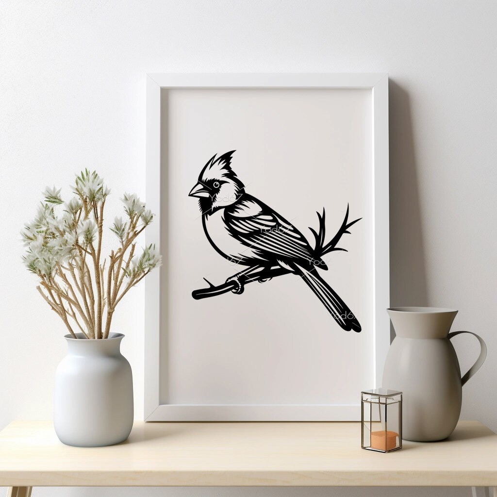 Northern Cardinal SVG, Cardinal Bird Design, Cvg Files for Cricut ...