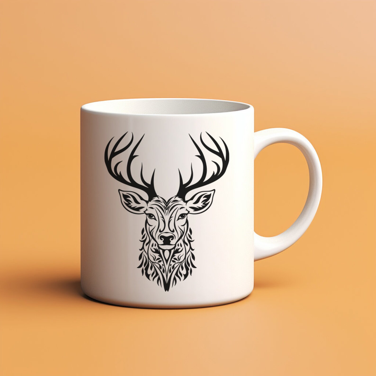 Deer Head SVG, Deer Png, Sambar Deer Svg, Stag Svg, Deer DXF, PDF, Deer ...