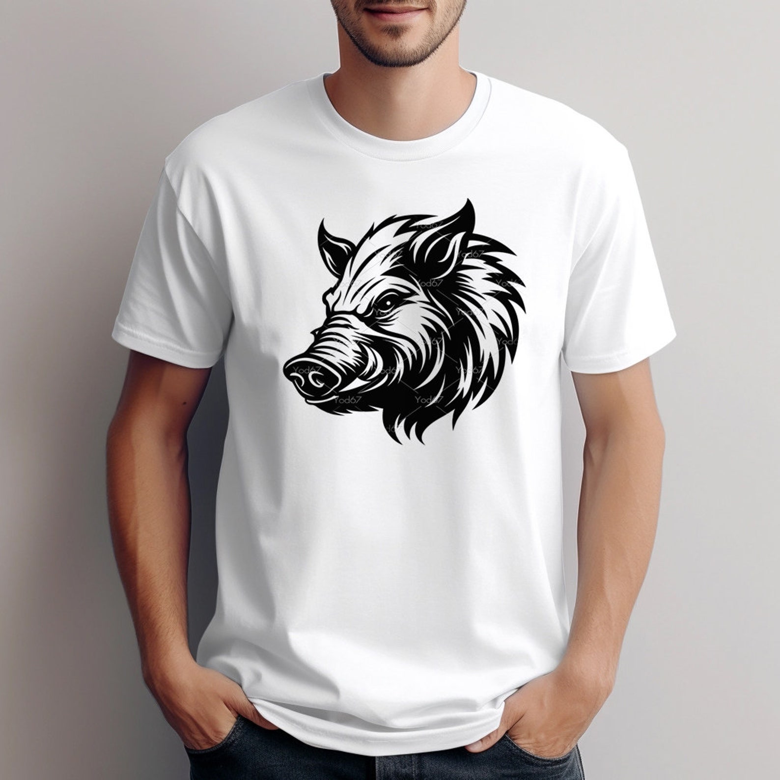 Boar SVG, Wild Boar Vector Clipart Design EPS PNG Dxf Pdf, Svg File for ...