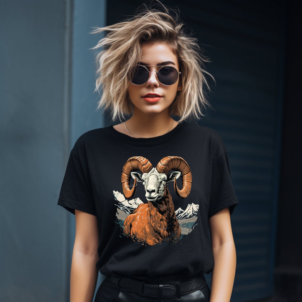 Ram Big Horn Sheep Wild Goat Male Png for Sublimation Printing. Bighorn Sheep T-shirt Design ...