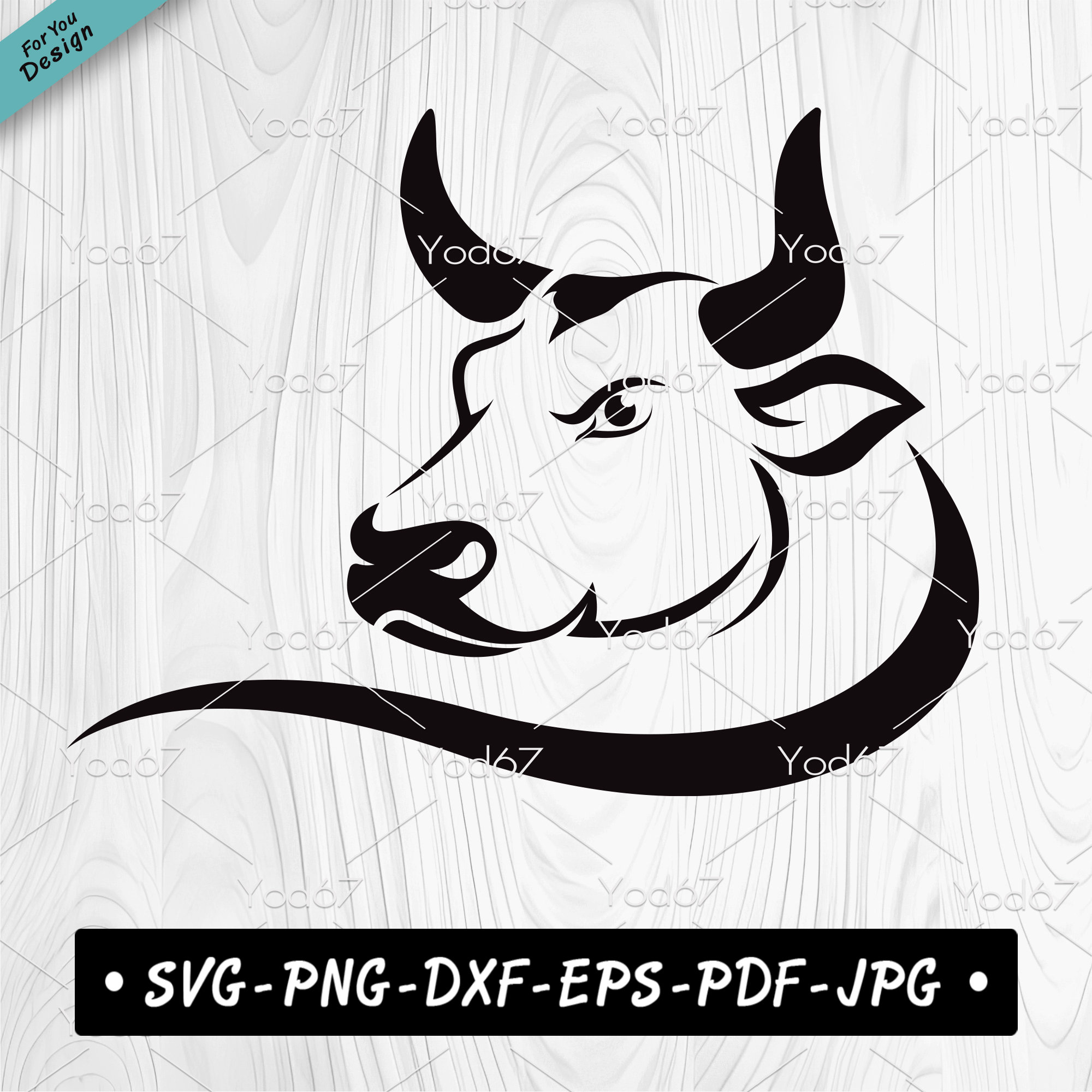 Bull Head SVG, Bull Head Png Files, Cut File Bull for Cricut, Bull ...