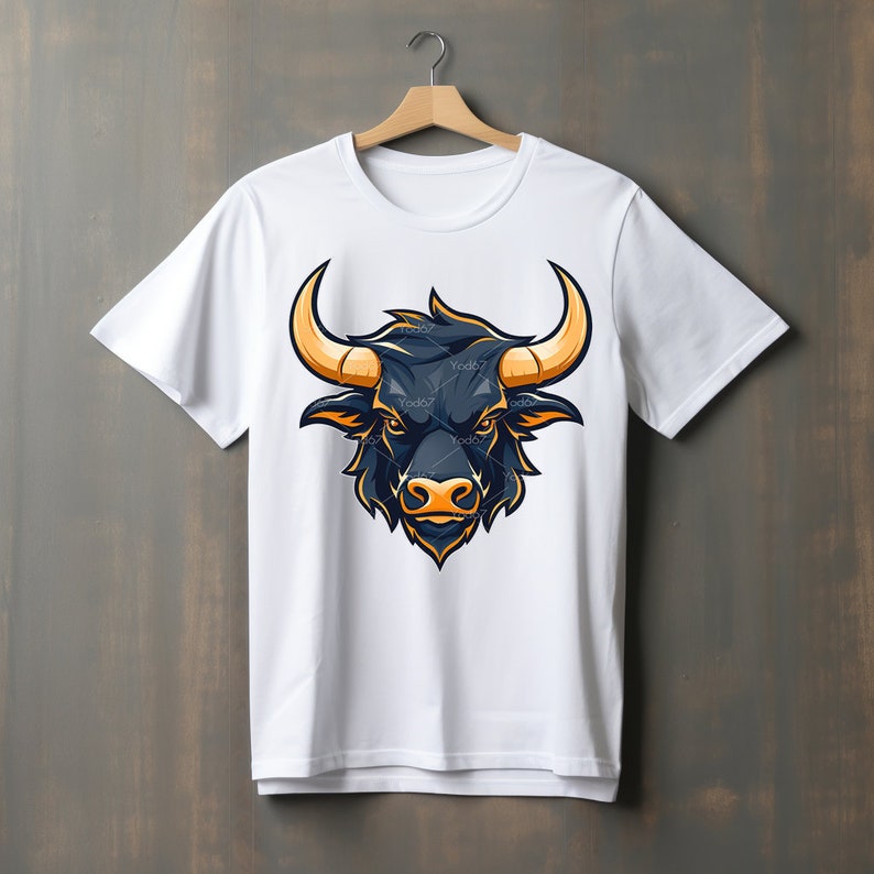 Bull Head Png for Sublimation Printing, Bull Head T-shirt Design ...