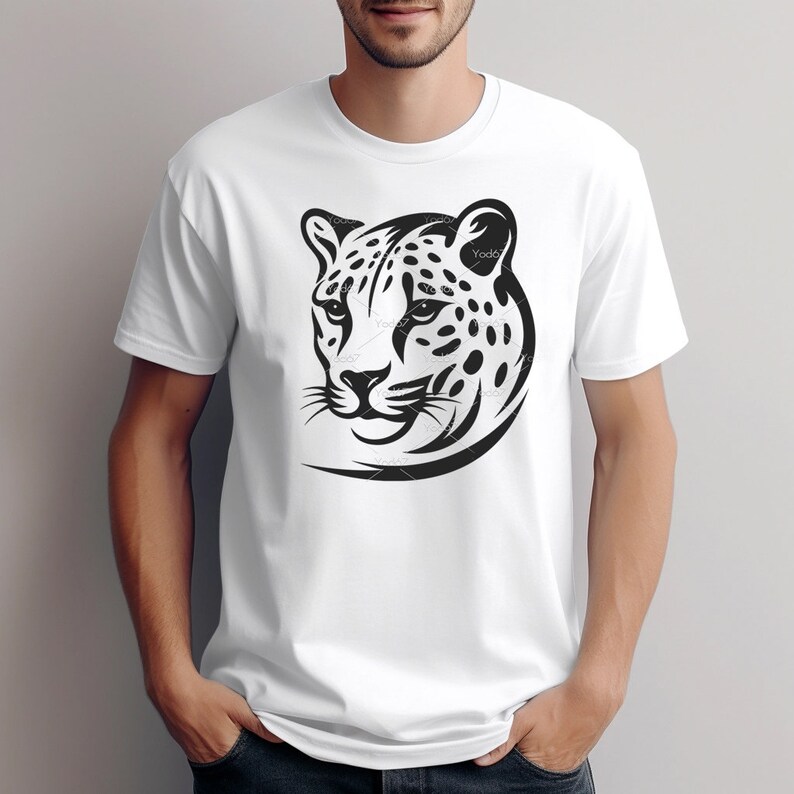 Leopard Vector SVG, PNG, DXF, Cut File Leopard for Cricut, Leopard Head ...