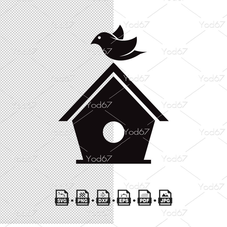 Bird Houses SVG, Png Dxf, Eps, Pdf, Jpg, Cut File Bird House for Cricut ...