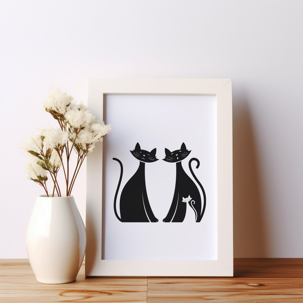 Cat SVG, Cat Png, Cute Cat Design. Cat Laser Engraving File, Cat Cricut ...