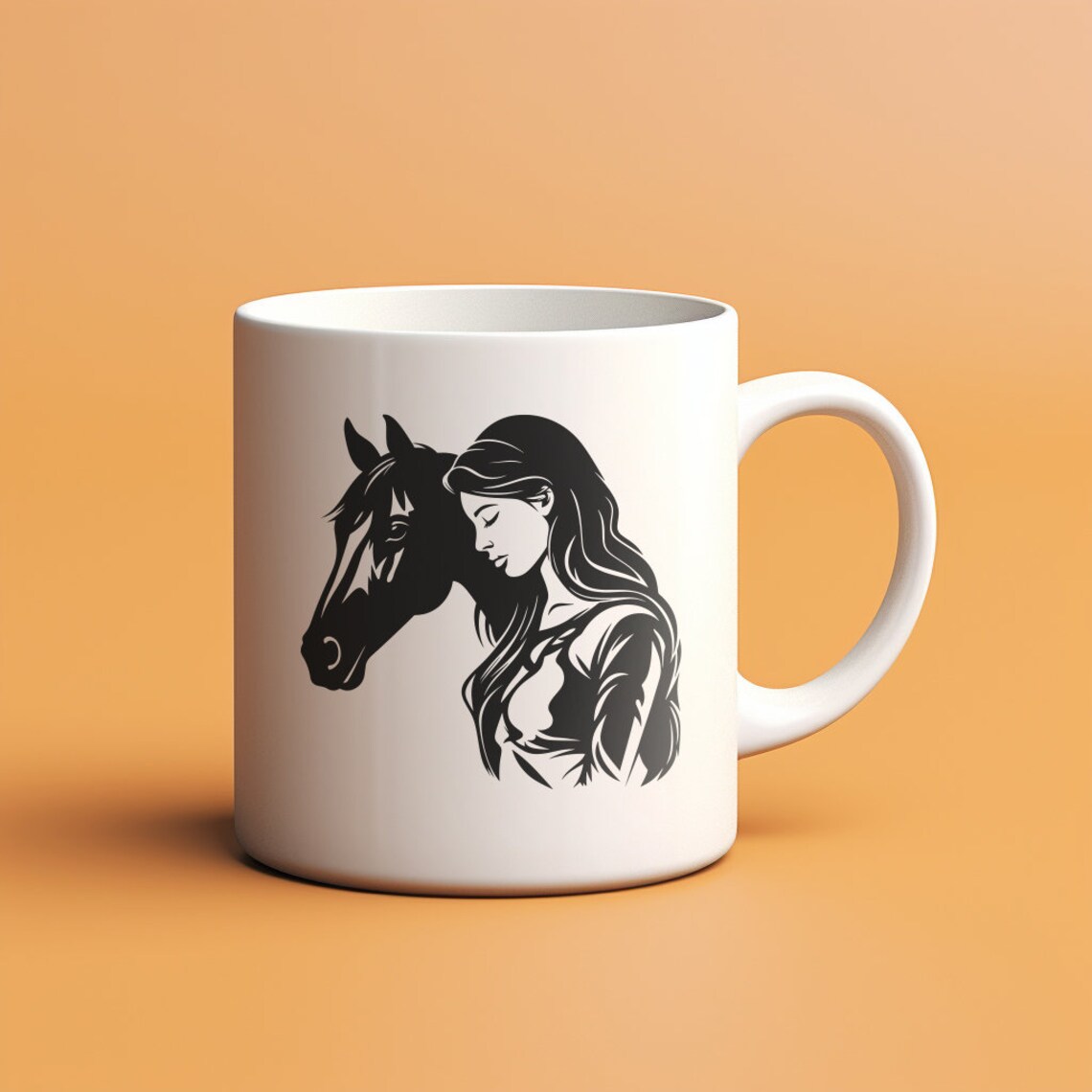 Horse and Woman SVG, Girl With Horse Svg, Horse and Girl Svg Horse Png ...