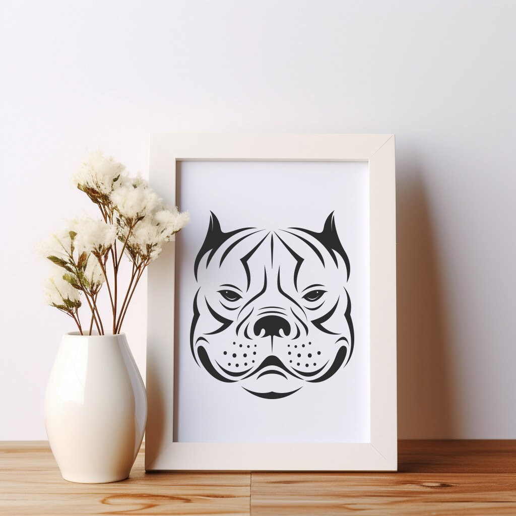American Bully SVG, Pitbull Vector, Cut File Dog for Cricut, American ...