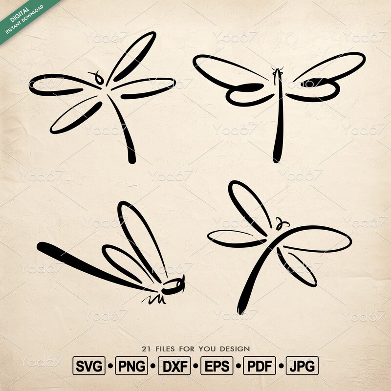 Dragonfly Svg - Etsy