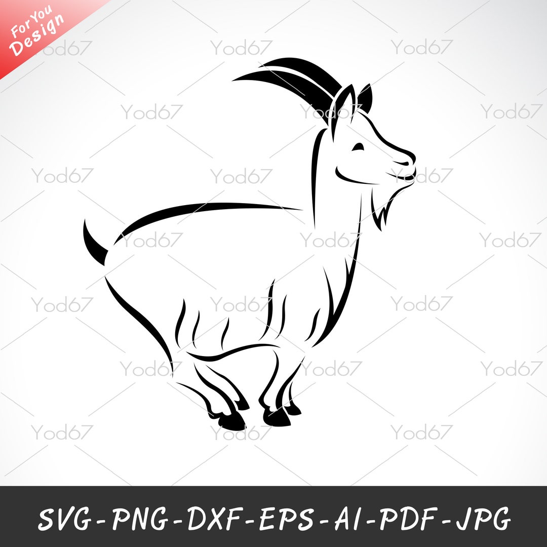 Goat SVG, Goat Png, Cut File Goat for Cricut, Goat Silhouette Svg. Goat ...