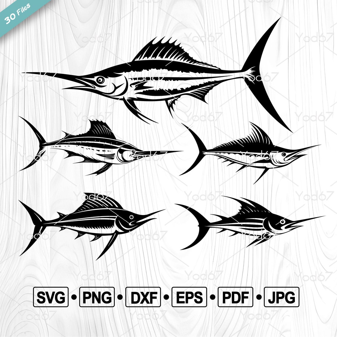 Sailfish SVG, Sailfish Png, Fish Bundle, Sailfish for Cricut, Marlin ...
