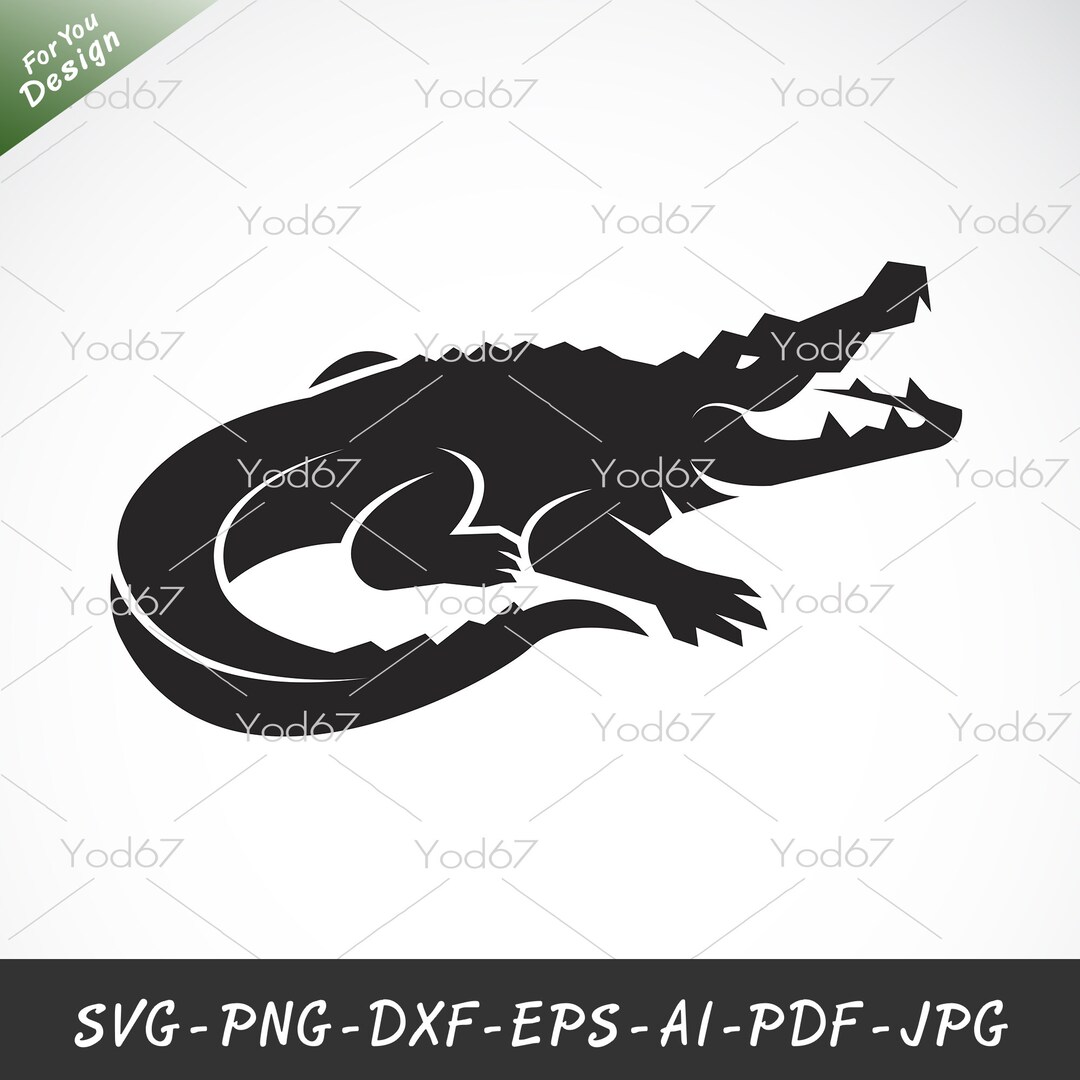Crocodile Sfg, Png, Dxf, Eps, Pdf, Svg Files for Cricut, Crocodile ...