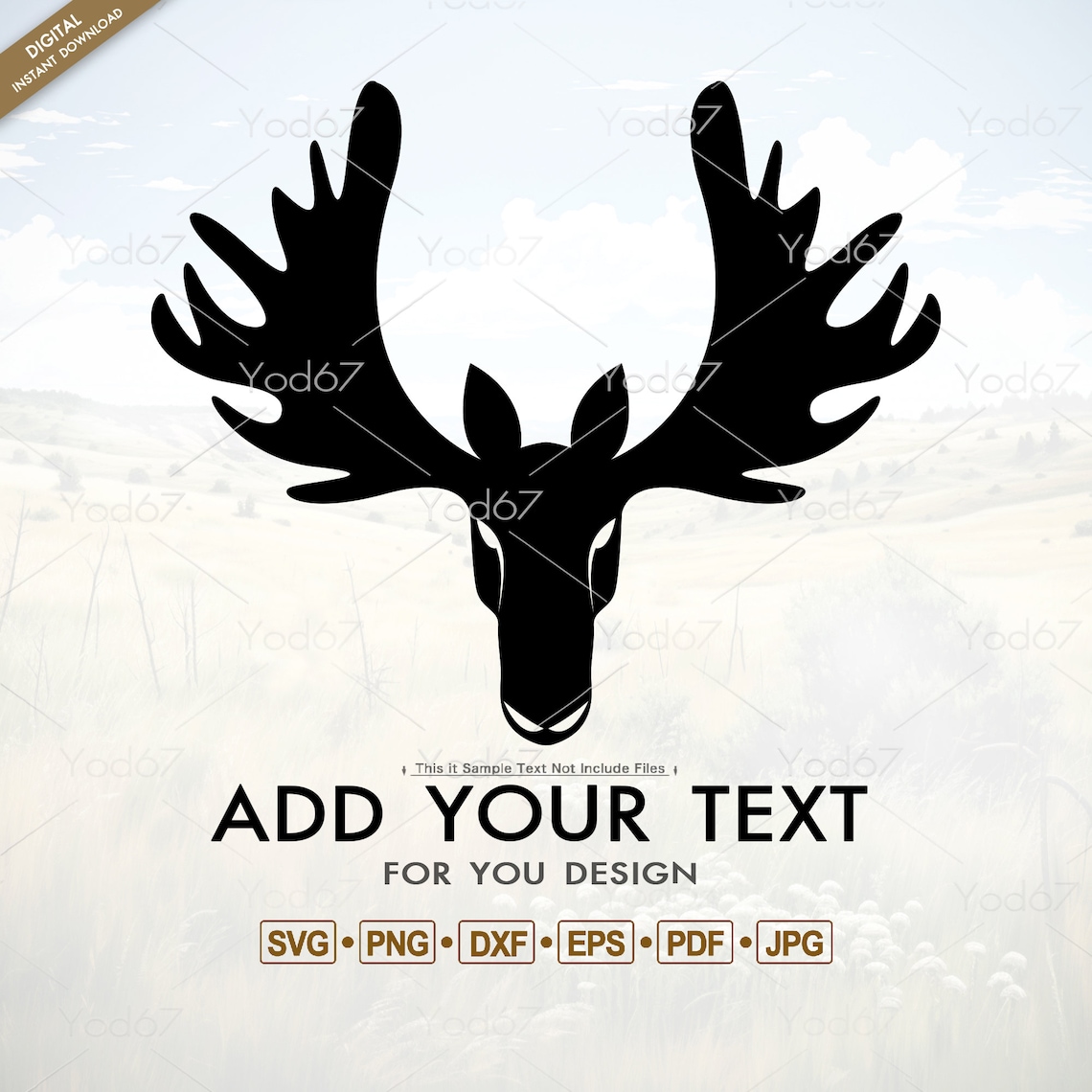 Moose Head SVG, Moose Face Png, Moose Svg Files, Deer Head, Moose ...