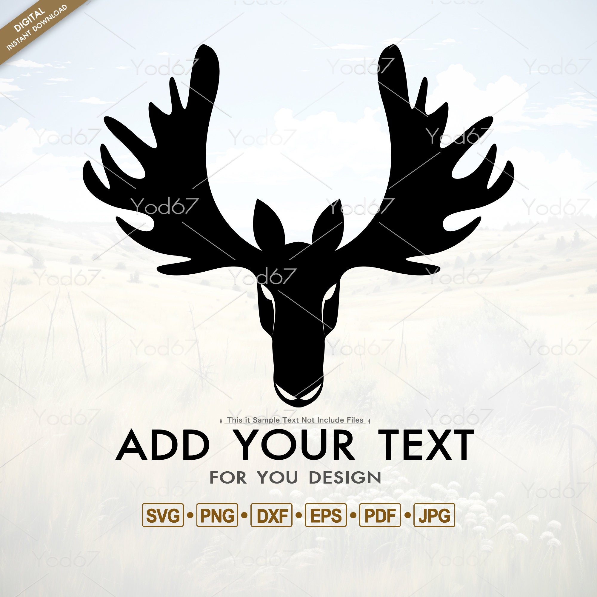 Moose Head SVG, Moose Face Png, Moose Svg Files, Deer Head, Moose ...