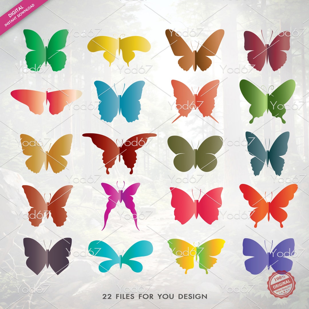 Colorful Butterflies, Butterfly SVG, Butterfly is Flying, Butterfly ...