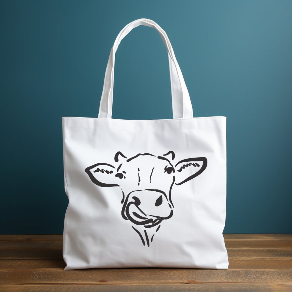 Cow Head SVG, Cow Head Png, Cut File Cow for Cricut, Hand Drawn Cow ...