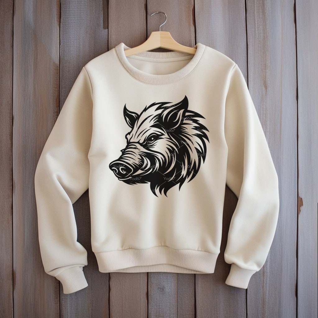 Boar SVG, Wild Boar Vector Clipart Design EPS PNG Dxf Pdf, Svg File for ...