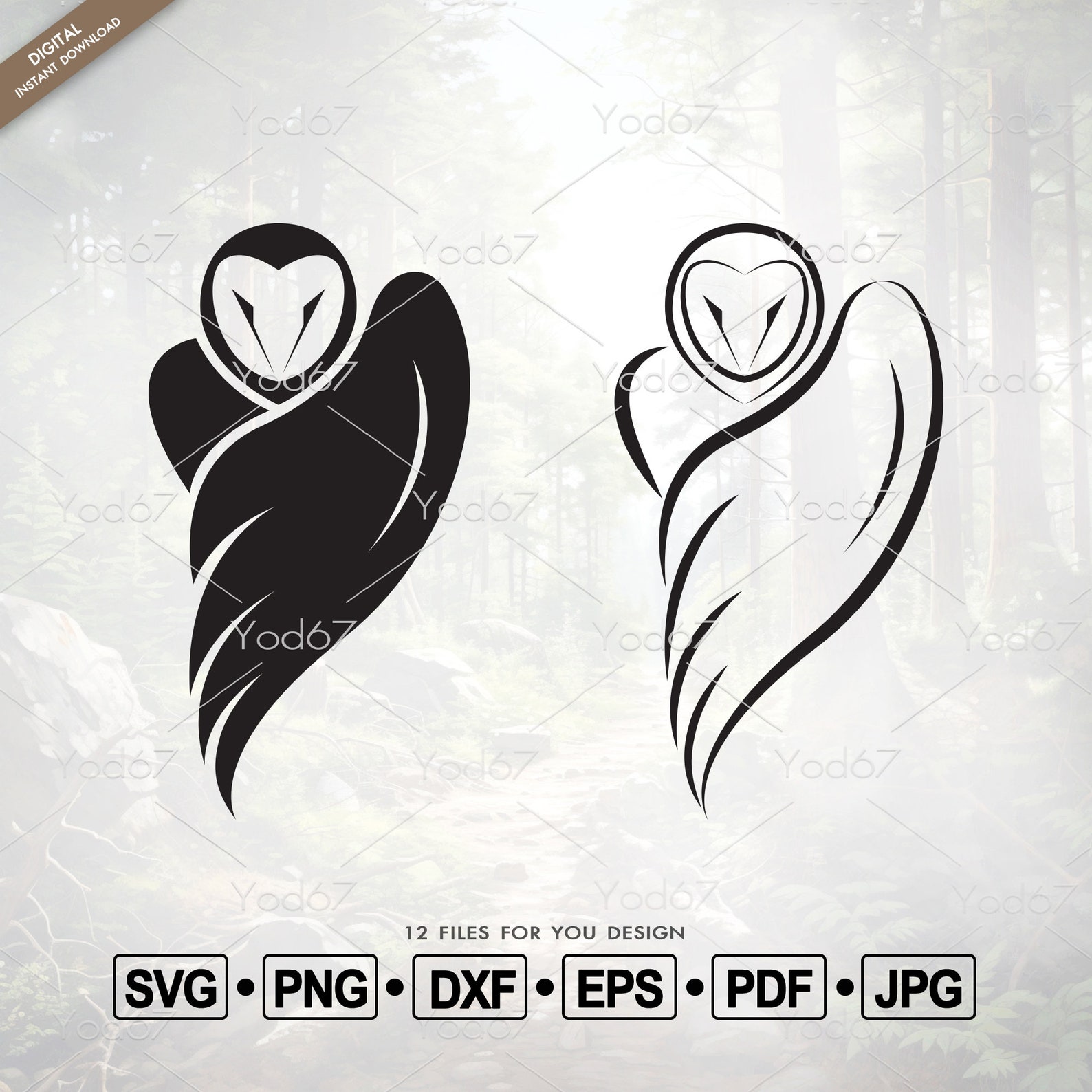 Barn Owl SVG, Owl Clipart Vector Eps, Owl Png, Owl Svg Files, Owl ...