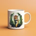 Tiger in the Forest PNG File for Sublimation Printing, Tiger T-shirt ...