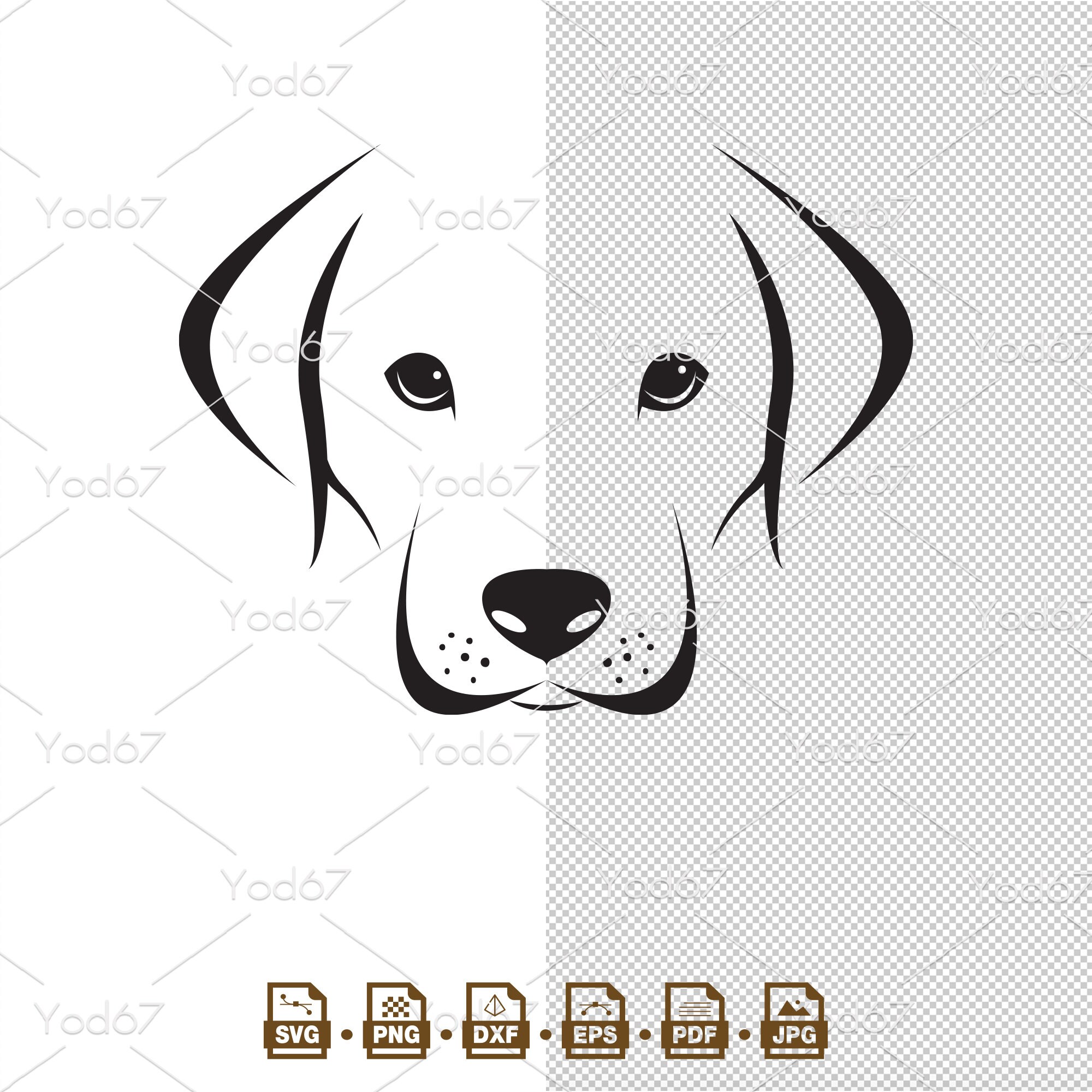 Labrador Face SVG, Labrador Png, Cut File Dog Face for Cricut, Labrador ...
