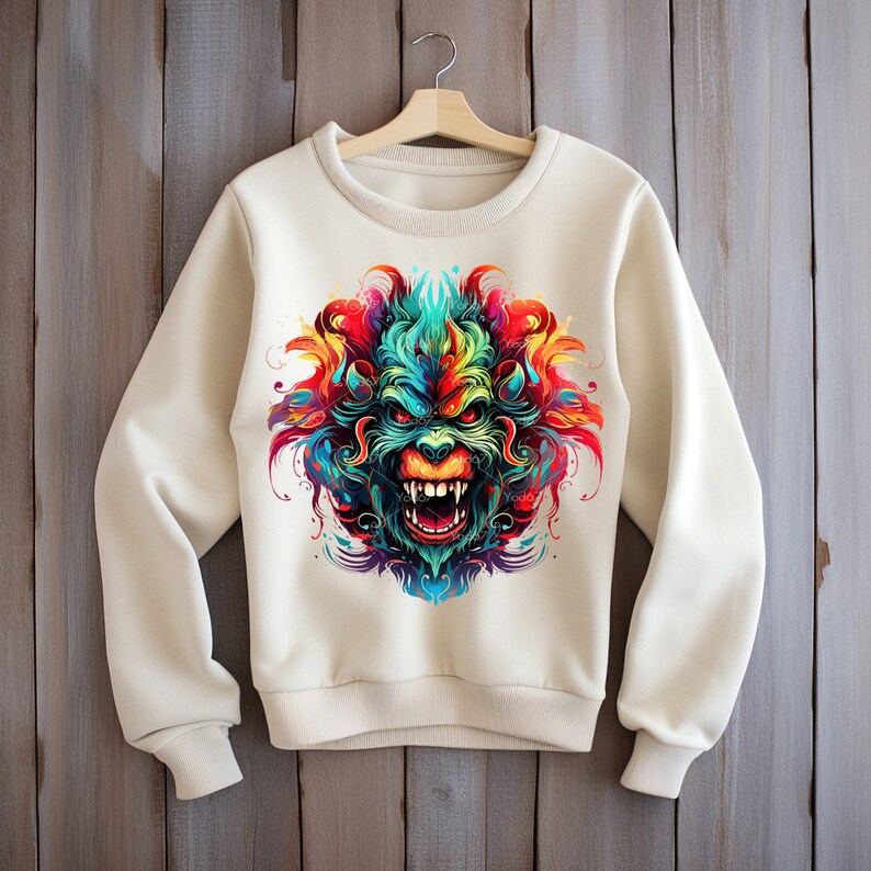 Monkey Png, Monkey Demon for Sublimation Printing, Monkey Face T-shirt ...