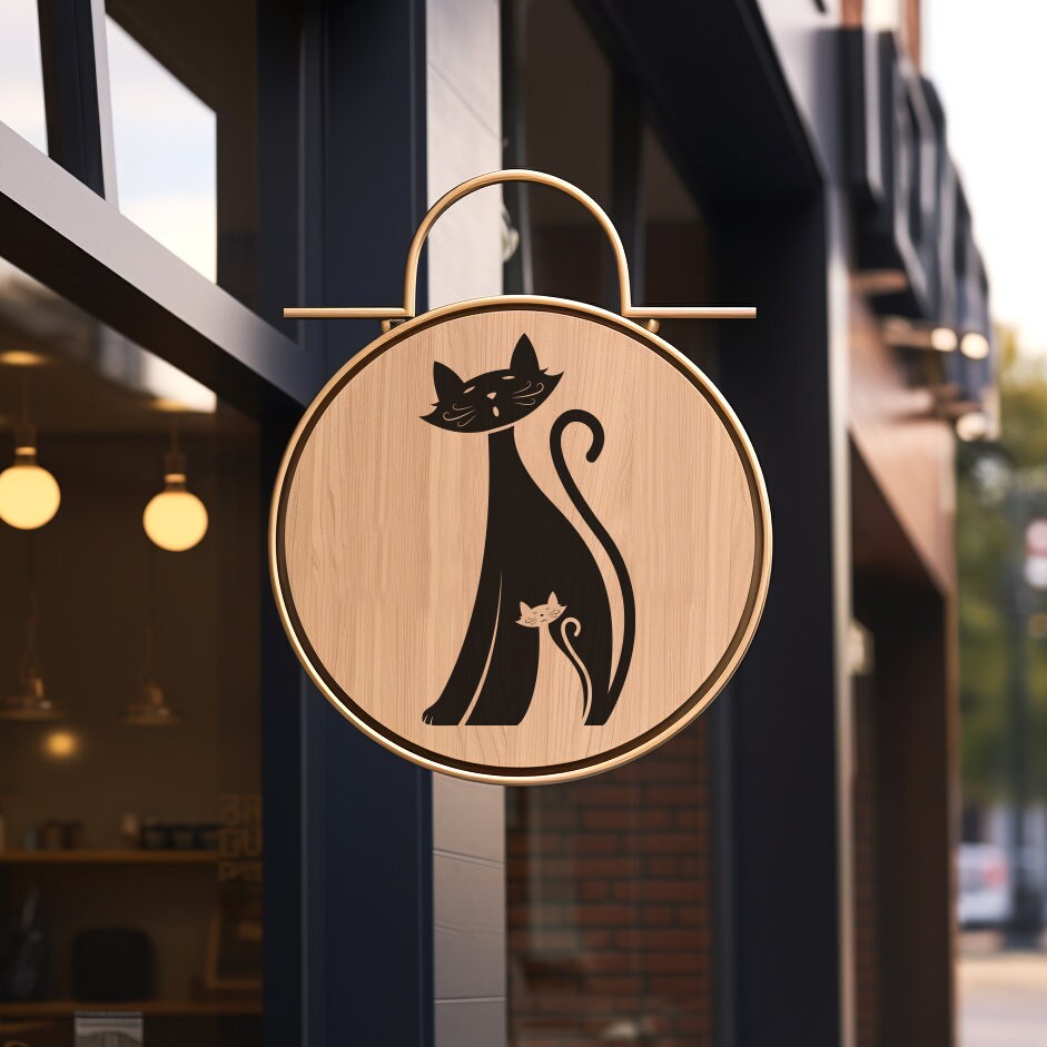 Cat SVG, Cat Png, Cute Cat Design. Cat Laser Engraving File, Cat Cricut ...