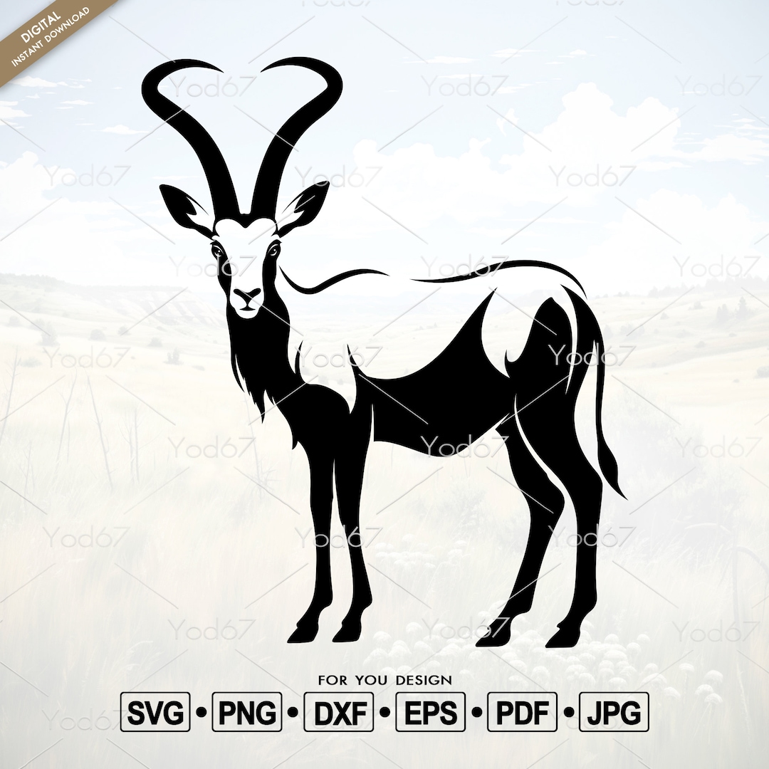 Addax SVG, Addax Png, Svg Files for Cricut, Addax Design, Addax ...