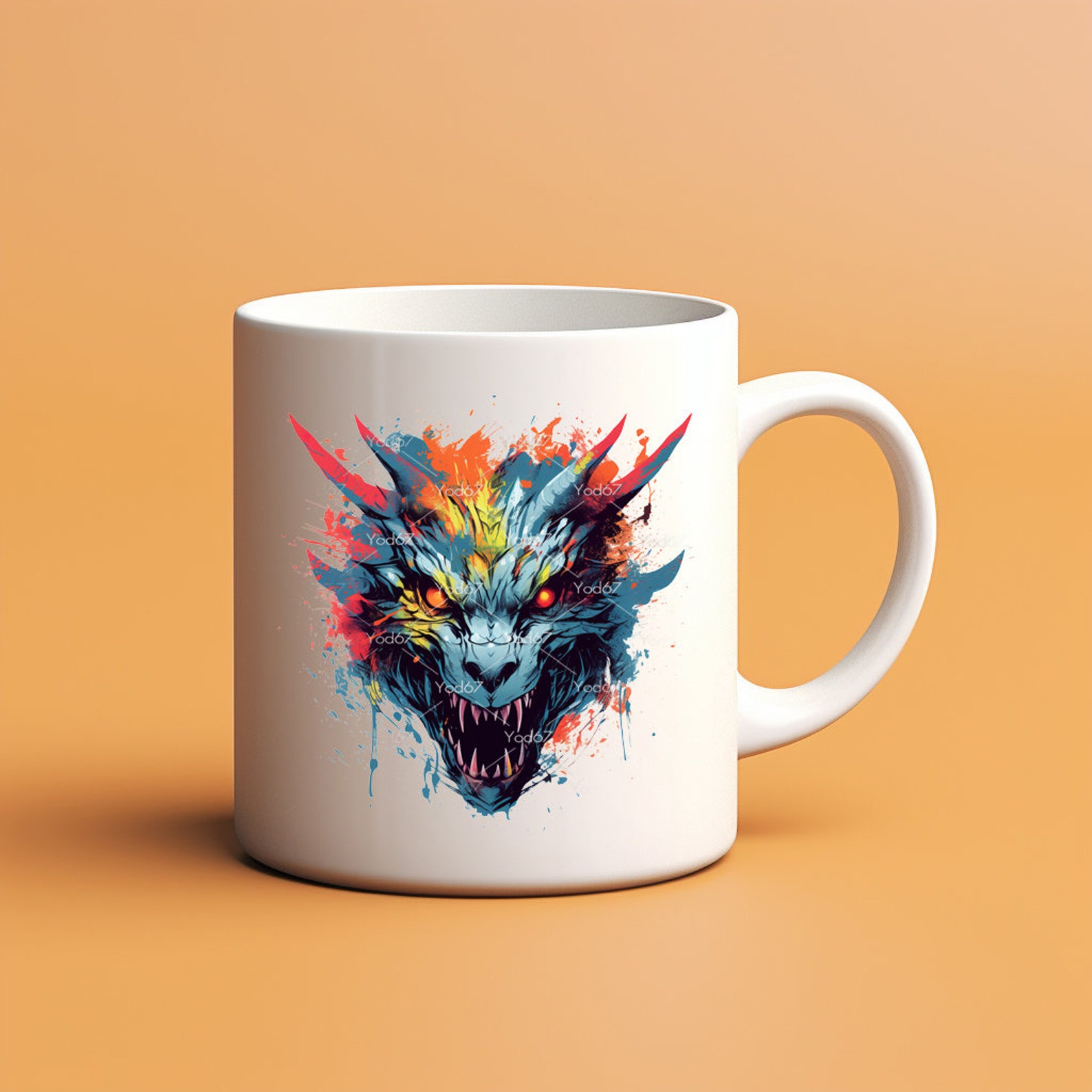 Dragon Head Demon Png for Sublimation Printing, Dragon T-shirt Design ...