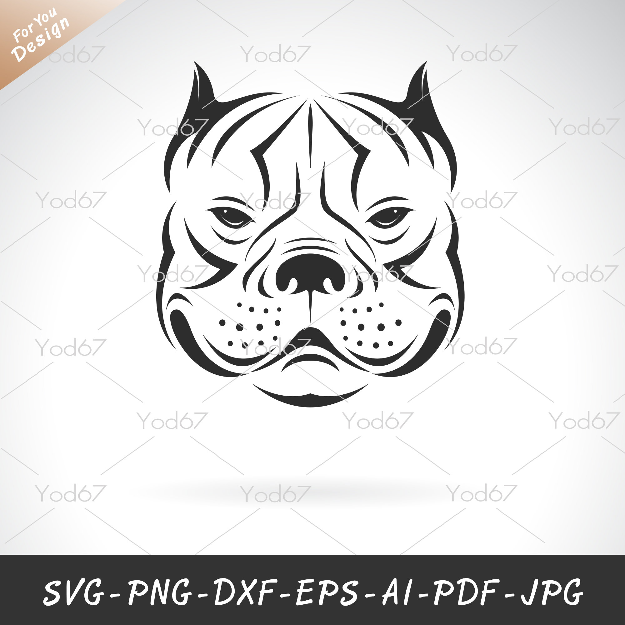 American Bully SVG, Pitbull Vector, Cut File Dog for Cricut, American ...