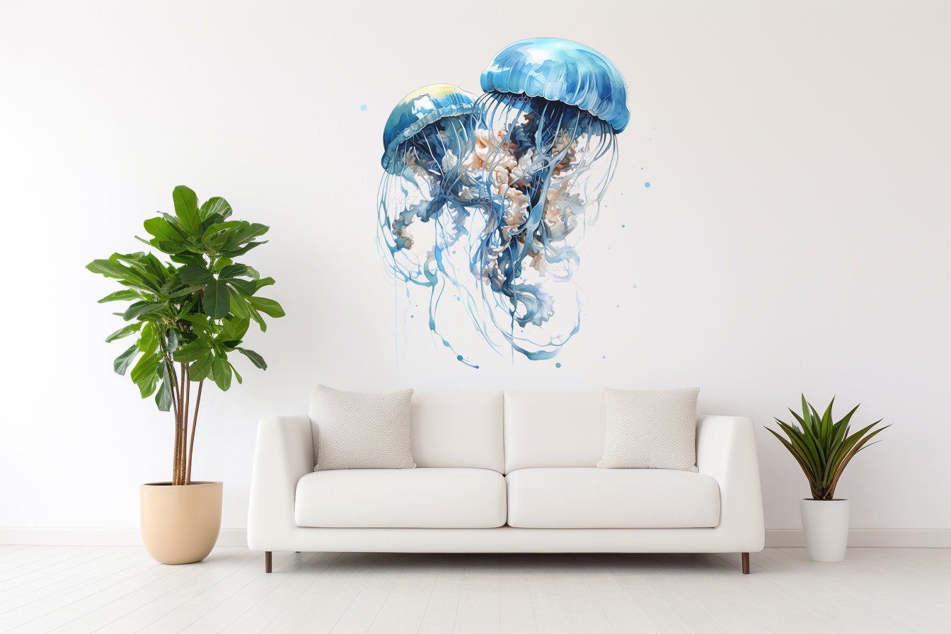 Jellyfish Clipart, Jellyfish Png for Sublimation Printing, Jellyfish T ...