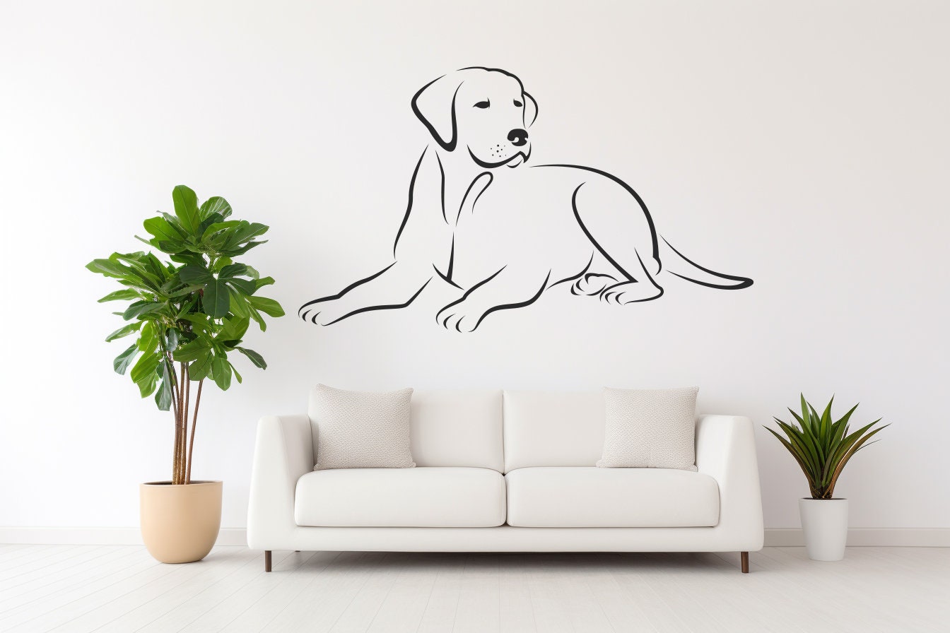 Labrador Svg, Labrador Crouching Svg, Labrador Retriever, Dog Svg ...