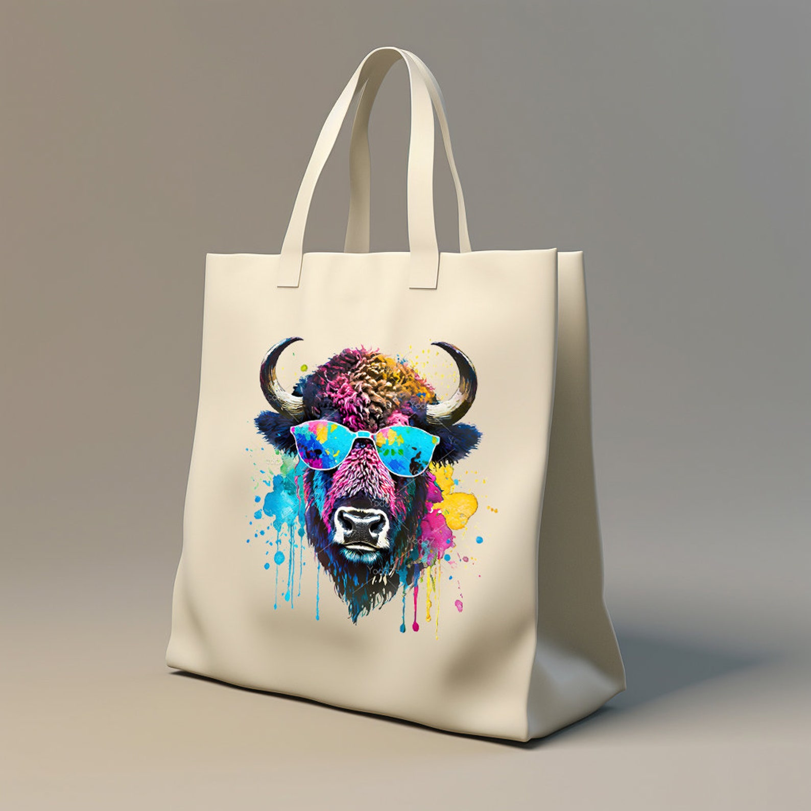 Cool Bison Head Wear Sunglass for Sublimation Printing, Bison Head T ...