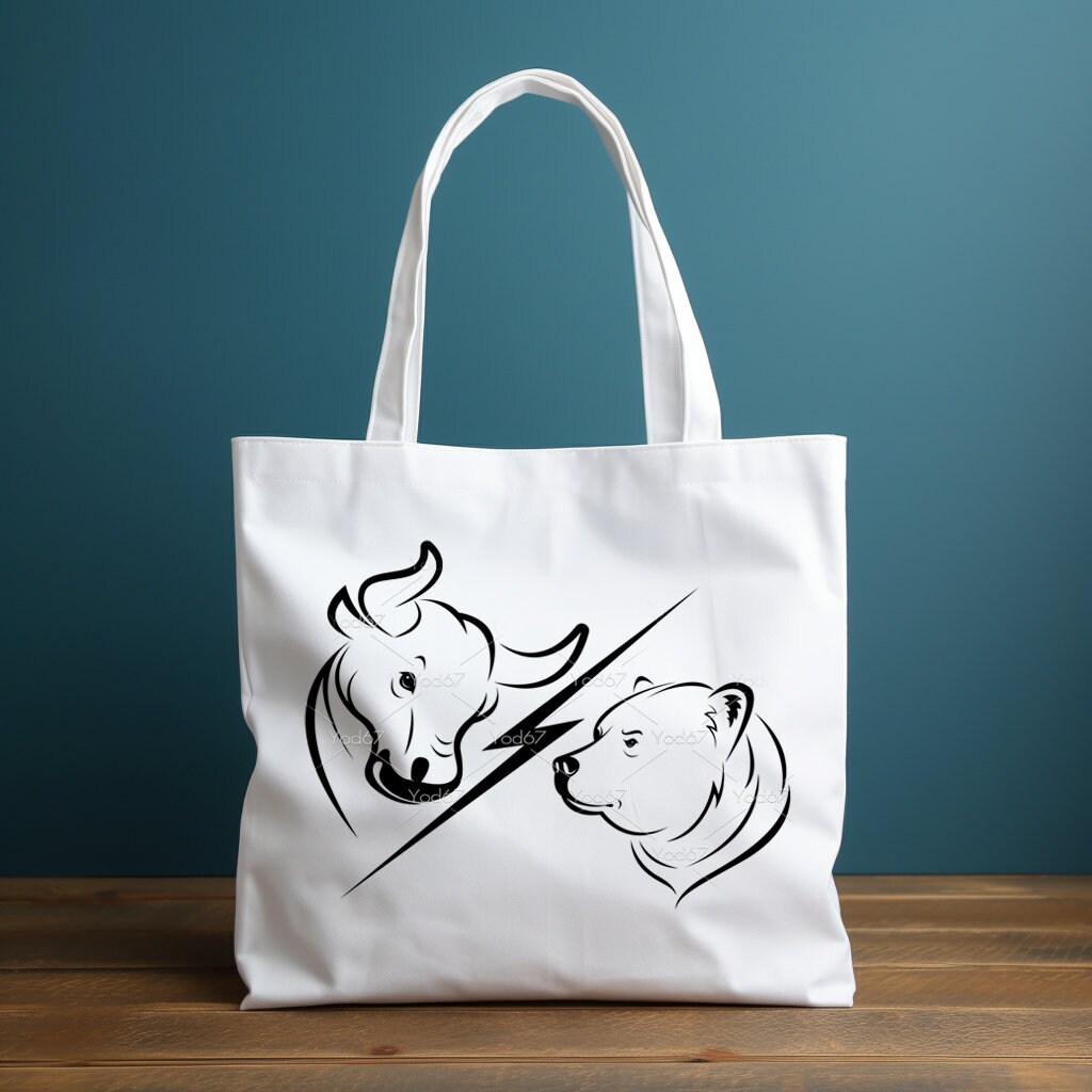 Bull and Bear SVG, Svg Files for Cricut, Bear and Bull Vector Clipart ...