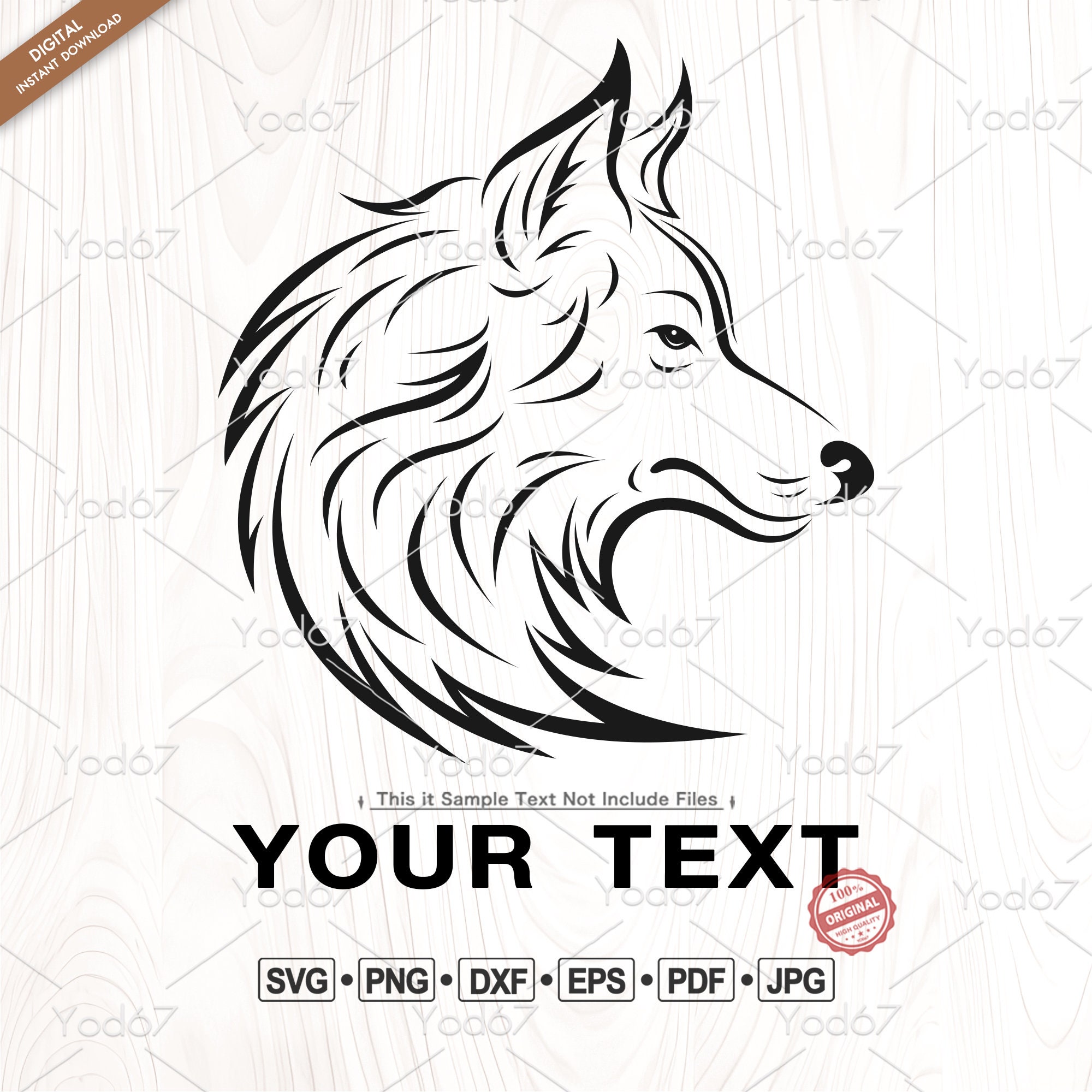 Wolf Head SVG, Wolf Vector Clipart Design, Cut File Wolf for Cricut ...