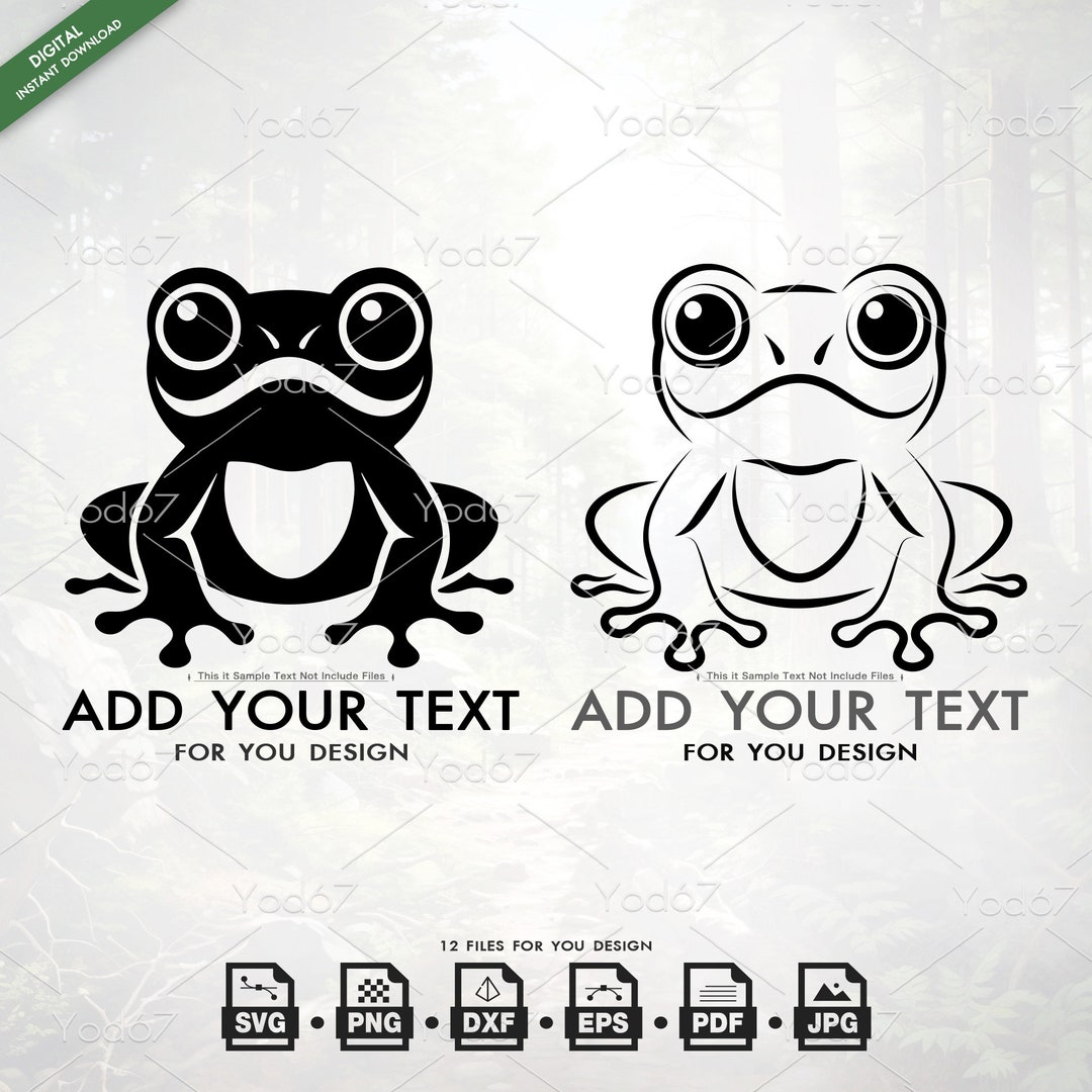 Frog SVG, Frog Png, Svg File for Cricut, Frog Silhouette Svg, Frog ...