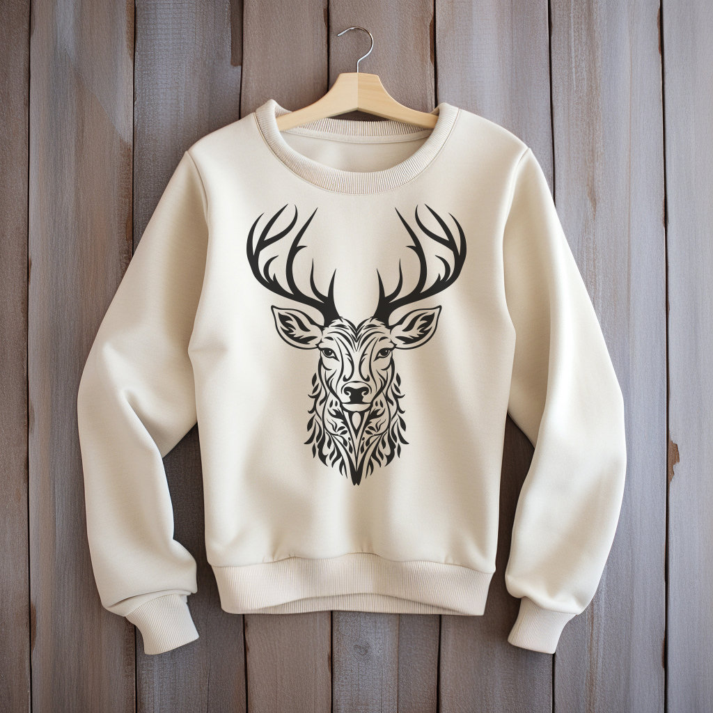 Deer Head SVG, Deer Png, Sambar Deer Svg, Stag Svg, Deer DXF, PDF, Deer ...