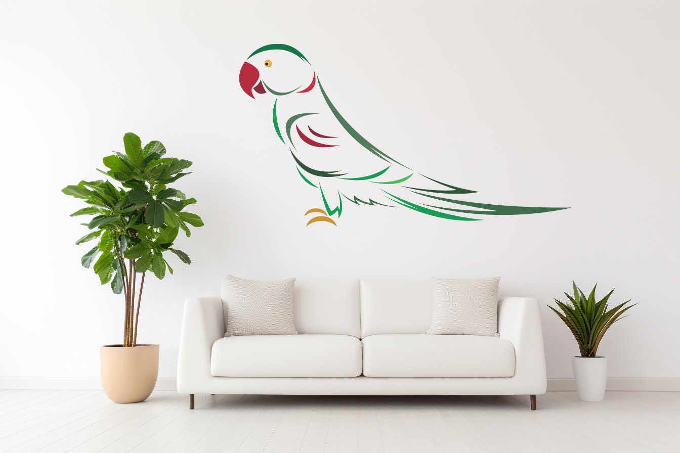 Alexandrine Parakeet Files SVG, PNG, DXF, Pdf, Eps, Jpg, Cut File ...