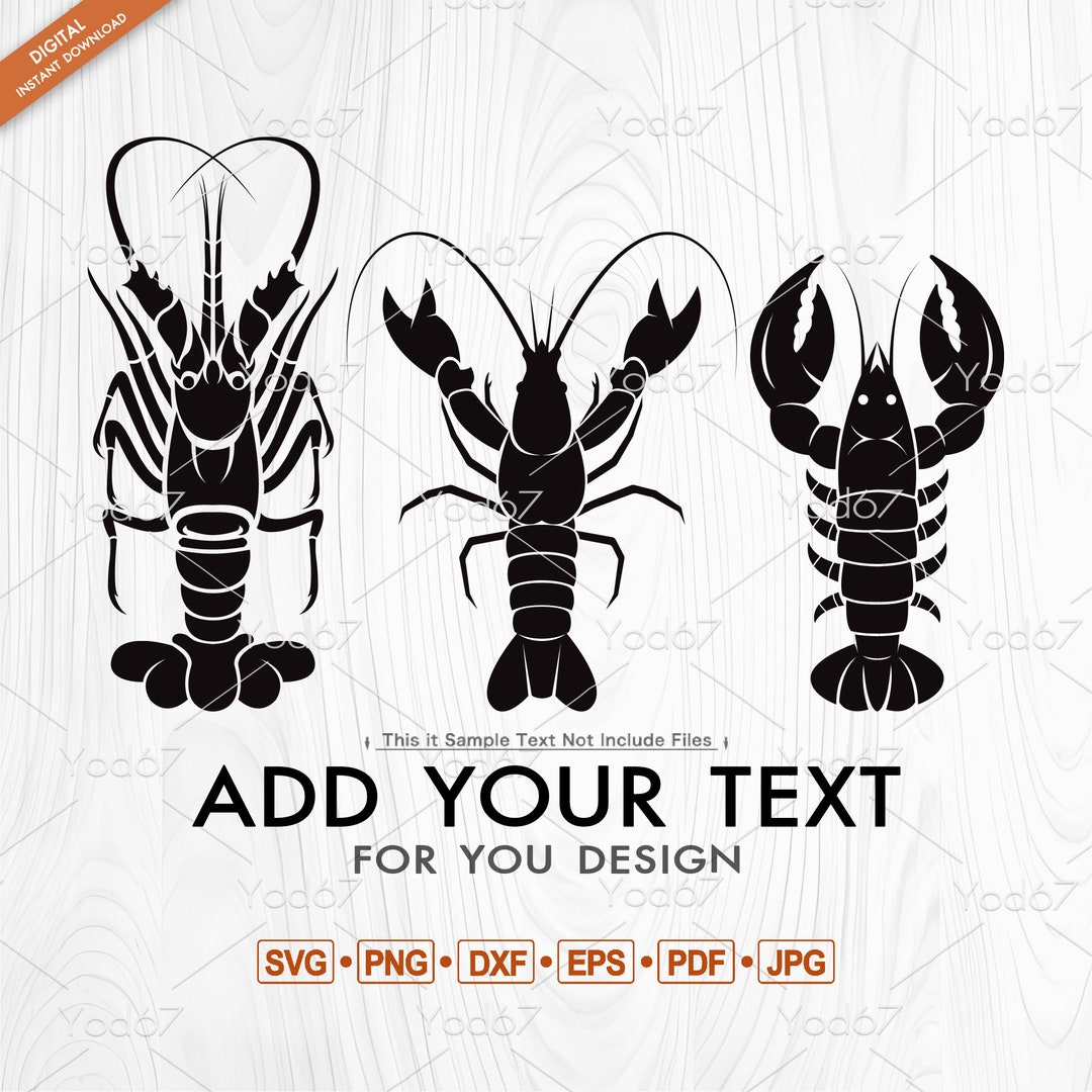 Lobster SVG, Lobster Png, 3 SVG Cut Files Lobster, Lobster Cricut ...