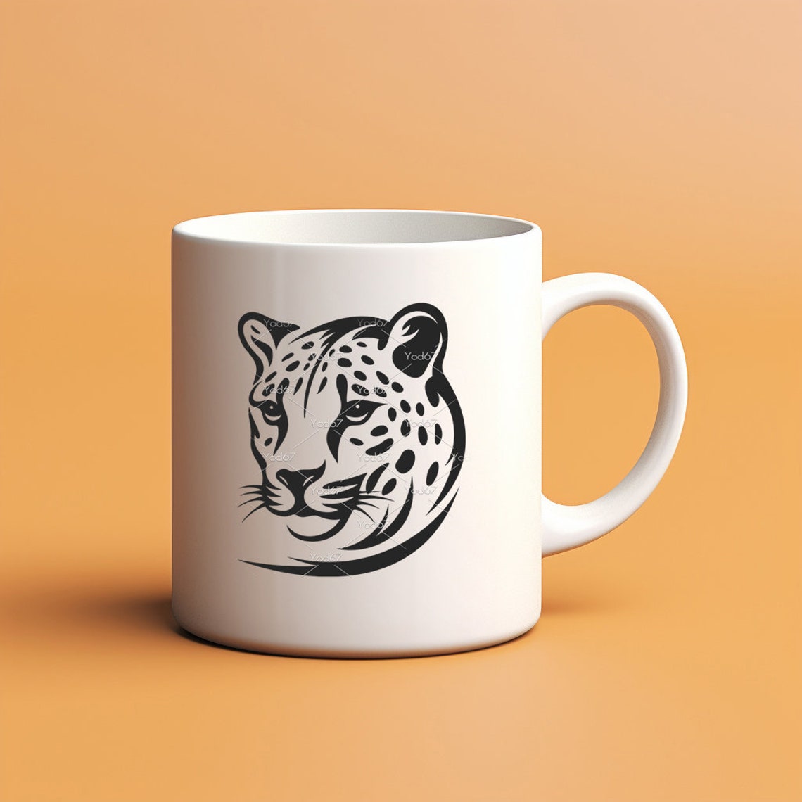Leopard Vector SVG, PNG, DXF, Cut File Leopard for Cricut, Leopard Head ...
