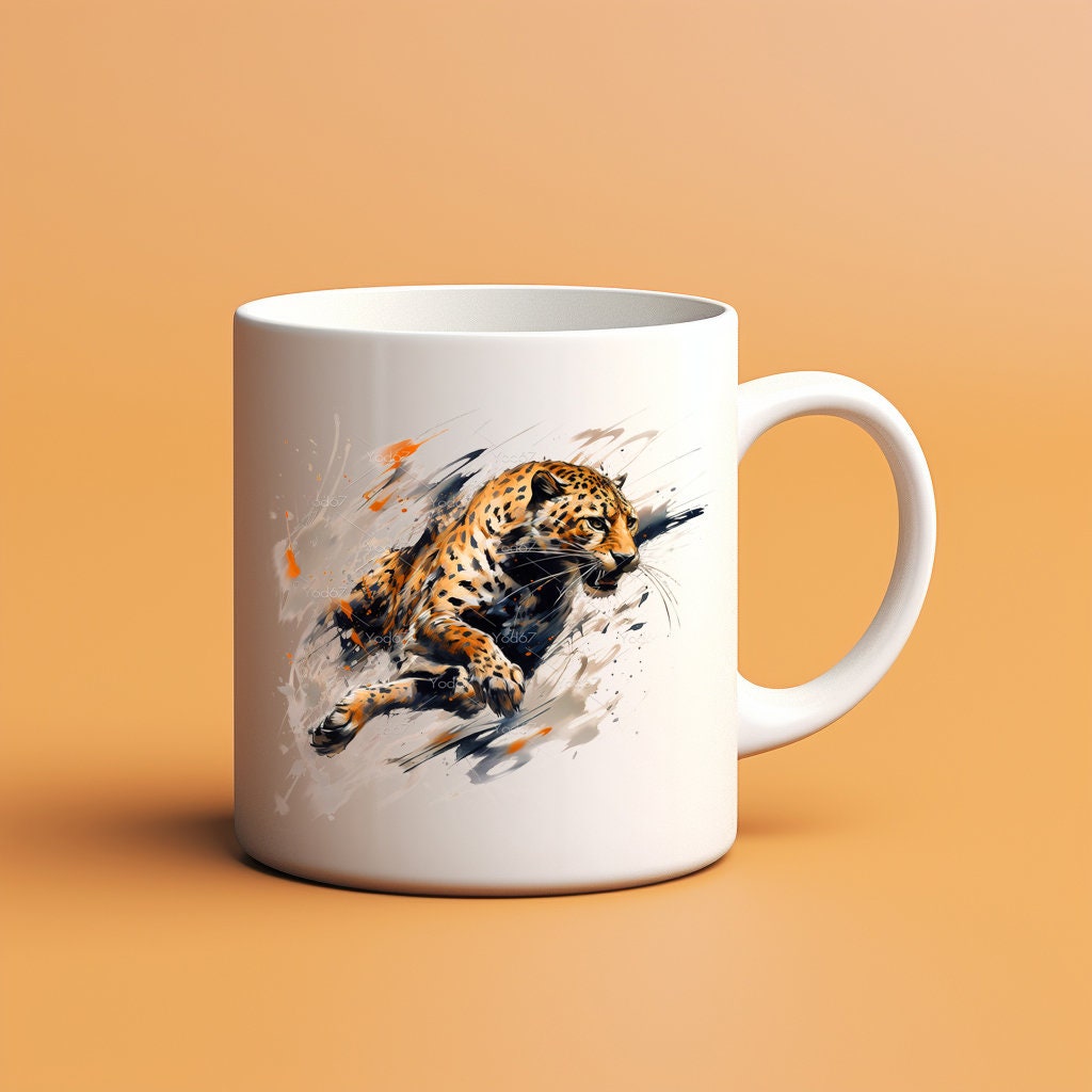 Cheetah Running for Sublimation Printing, Cheetah T-shirt Design ...