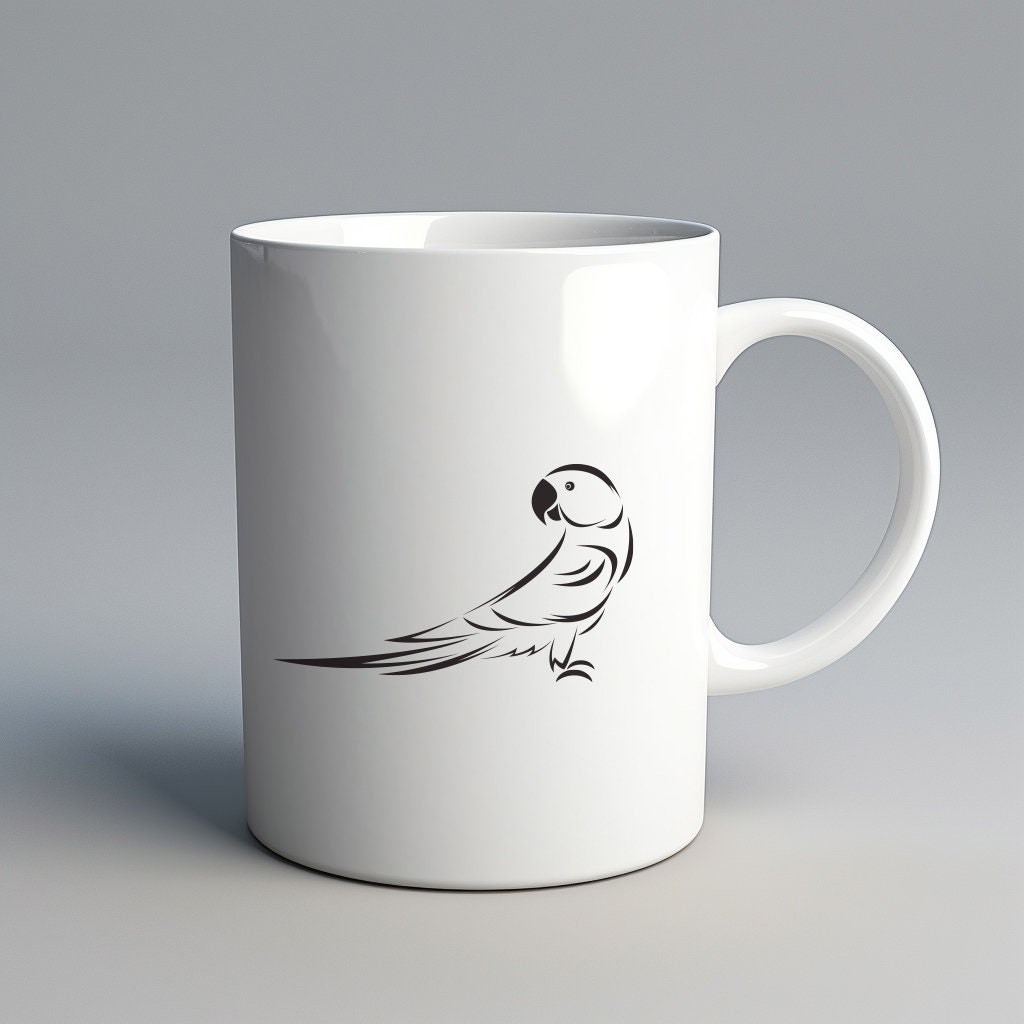 Alexandrine Parakeet Files SVG, PNG, DXF, Pdf, Eps, Jpg, Cut File ...