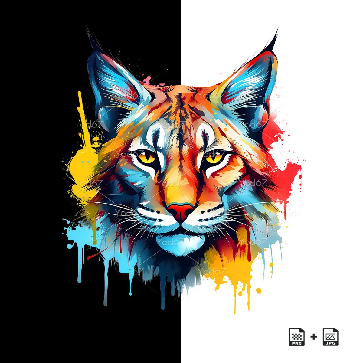 Lynx Png, Wildcat, Bobcat Png, Sublimation Printing, Lynx Head T-shirt ...