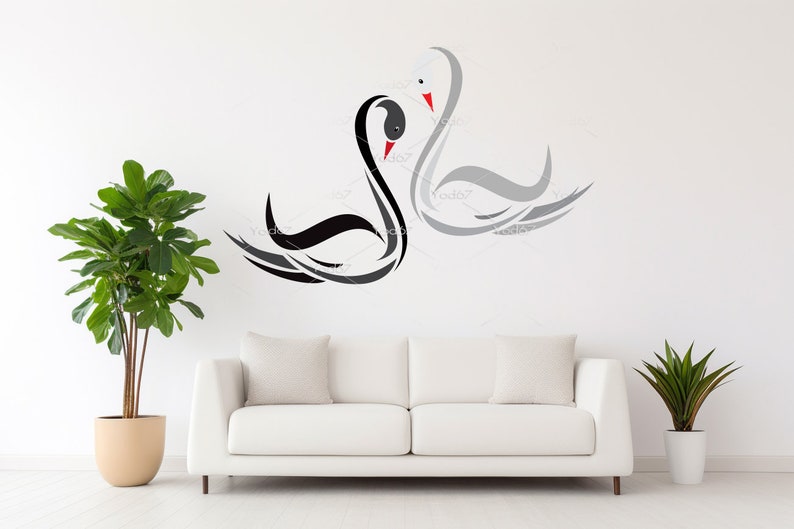 Swan Vector Clipart Design Svg, Png, Dxf, Eps Pdf, Svg Files for Cricut ...