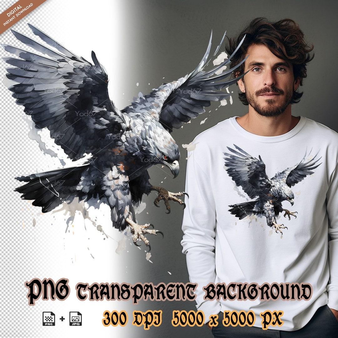 Falcon Clipart for Sublimation Printing, Falcon T-shirt Design Clipart ...