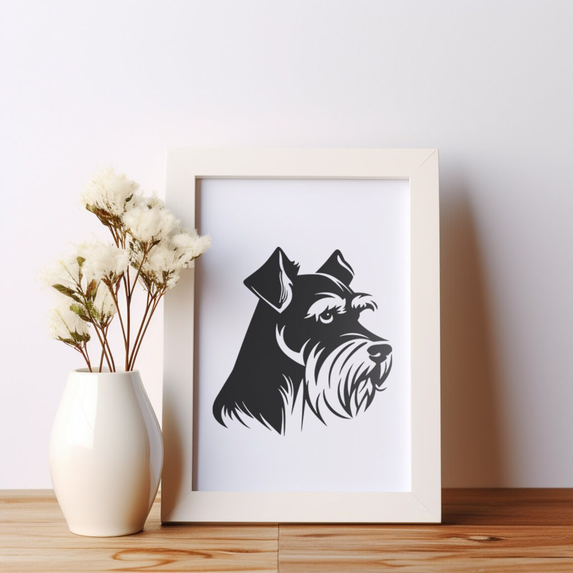 Miniature Schnauzer Dog Files Svg, Png, Eps, Jpg, Schnauzer Svg ...