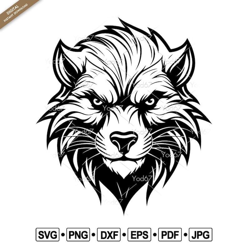 Wolverine Head SVG, PNG, Wolverine Vector Clipart Design EPS Dxf Pdf ...