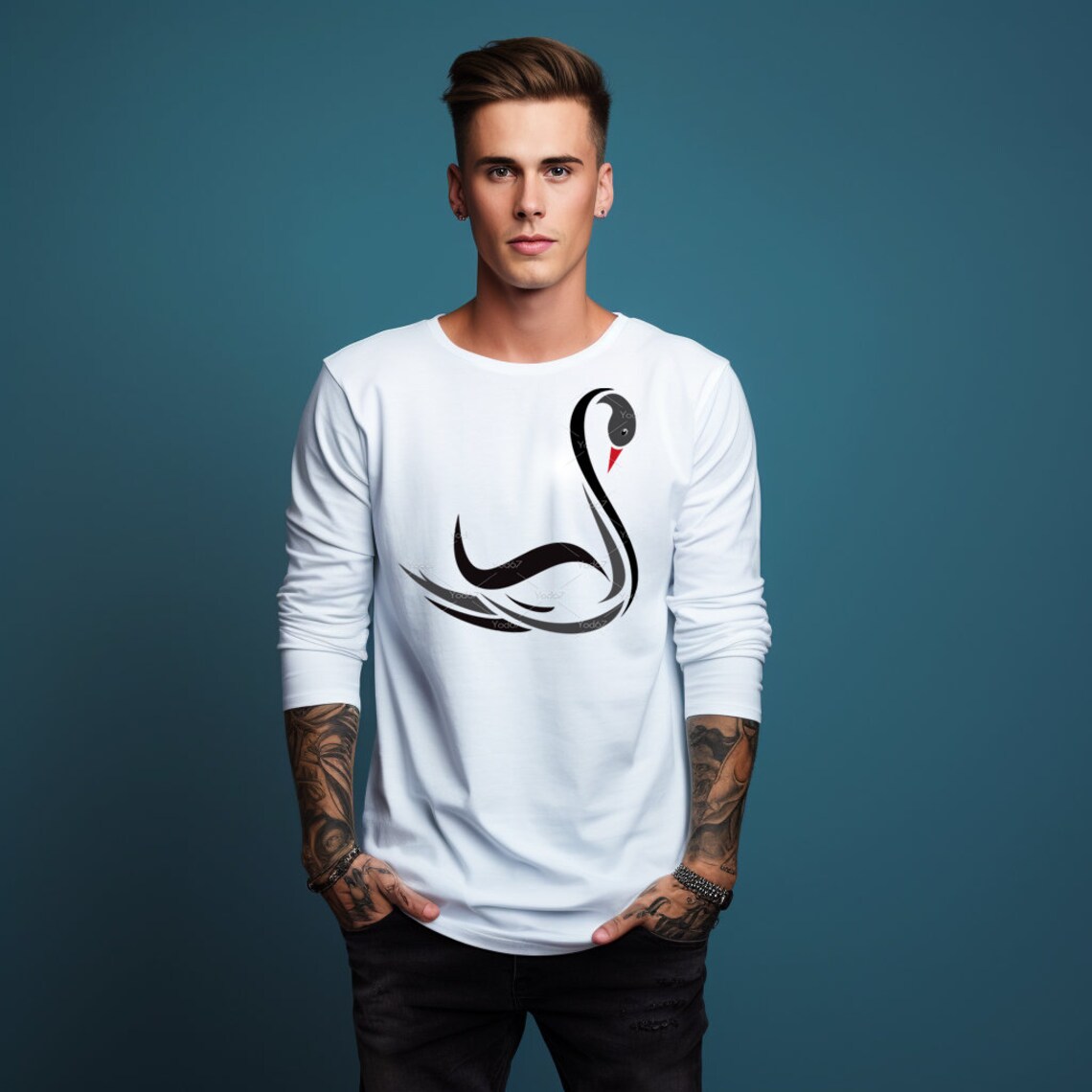 Swan Vector Clipart Design Svg, Png, Dxf, Eps Pdf, Svg Files for Cricut ...