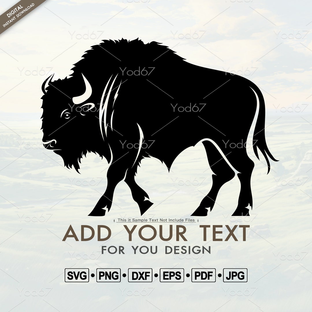 Bison SVG, Bison Png, Svg Files for Cricut, Bison Silhouette, Bison ...