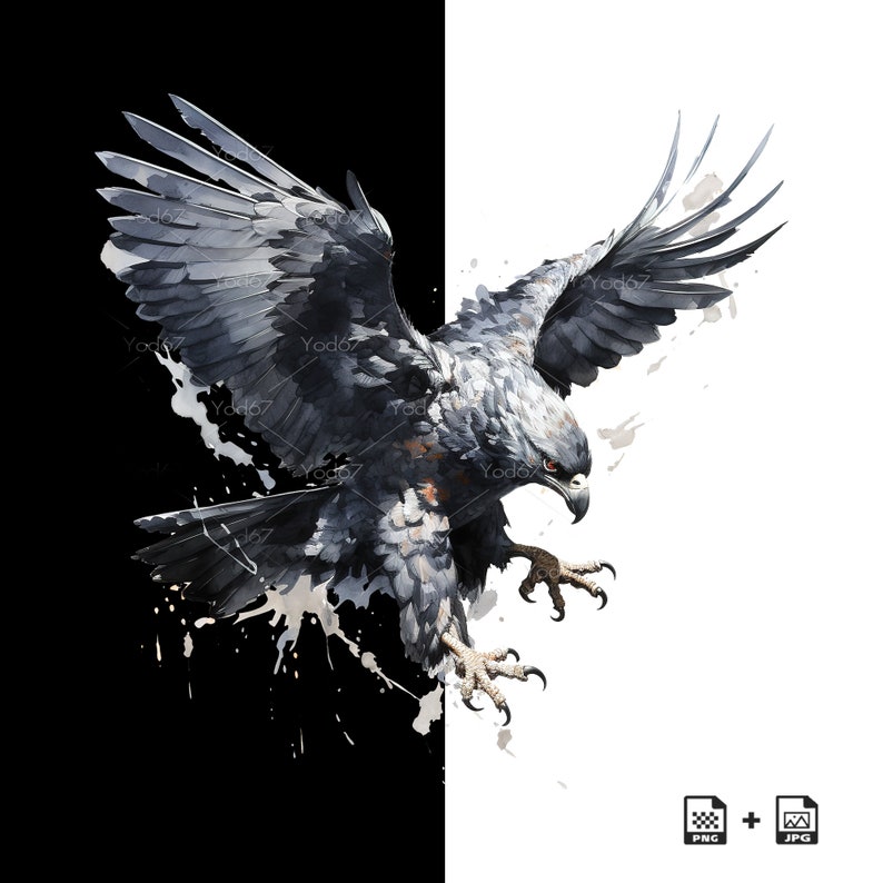 Falcon Clipart for Sublimation Printing, Falcon T-shirt Design Clipart ...