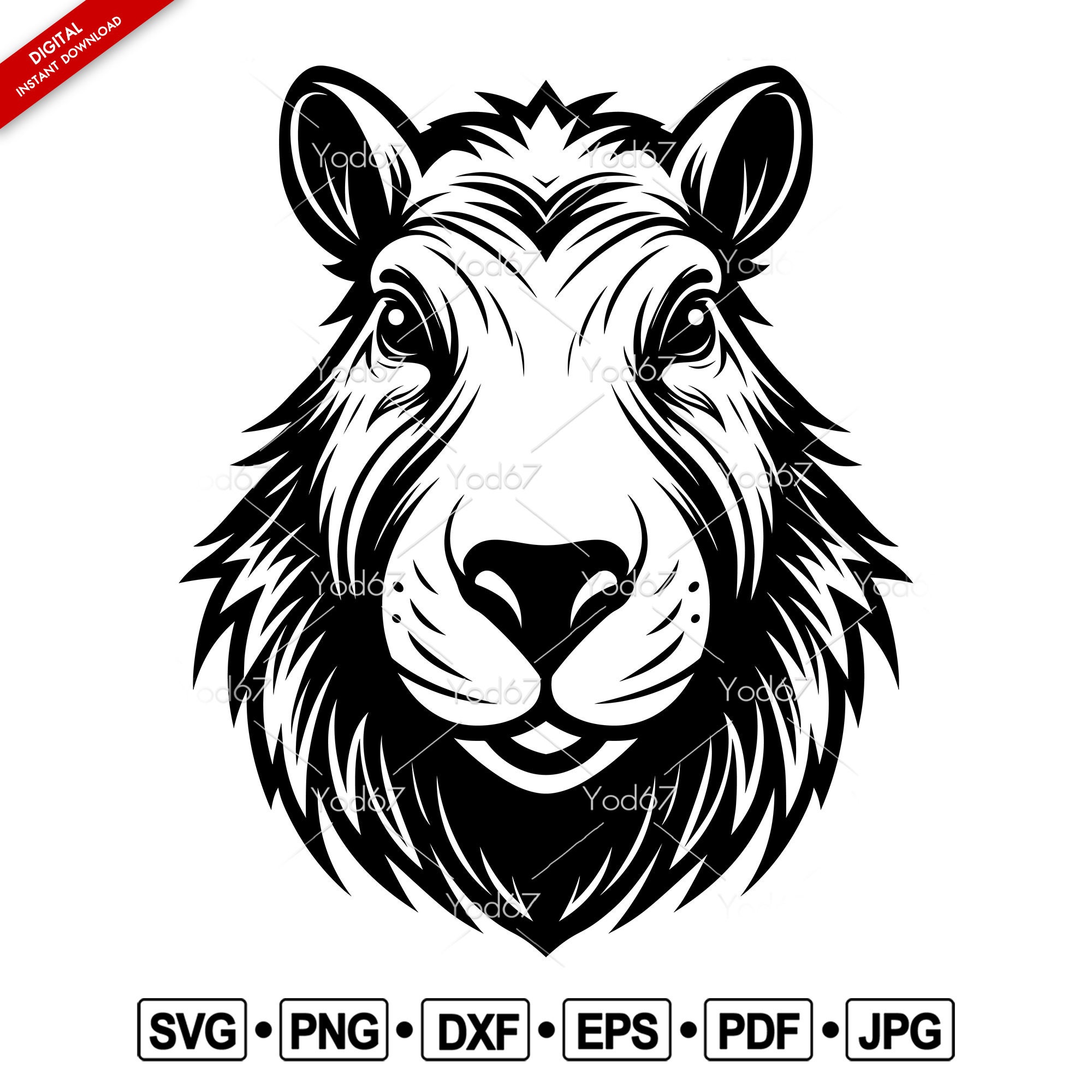 Capybara SVG, PNG, File for Cricut, Capybara Vector Clipart Design Eps ...