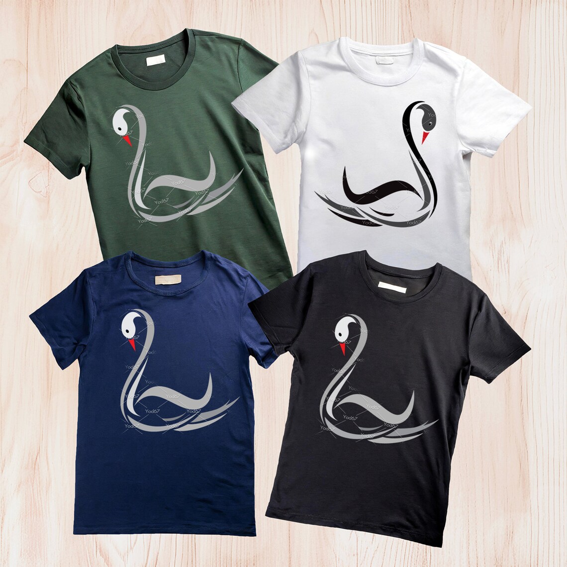 Swan Vector Clipart Design Svg, Png, Dxf, Eps Pdf, Svg Files for Cricut ...